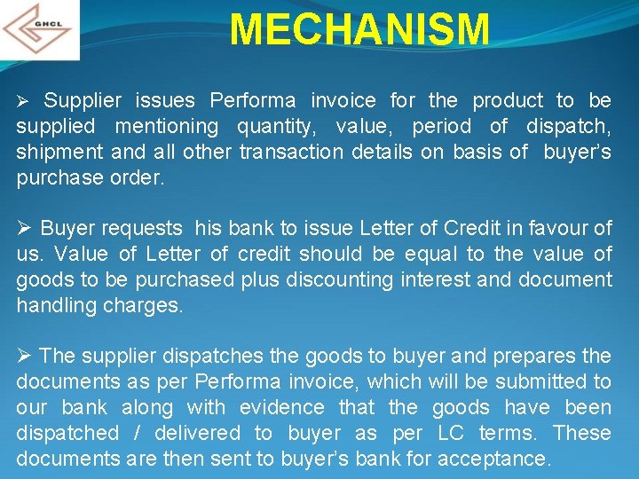 Presentation on Inland Letter of Credit By Rajendra