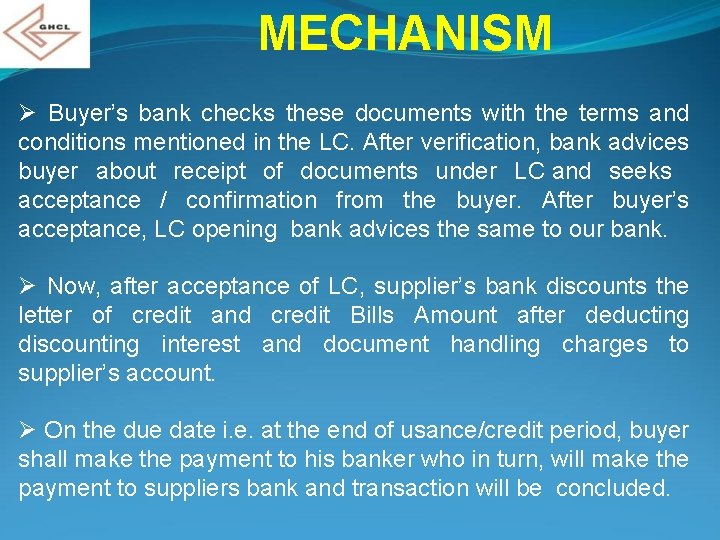 Presentation on Inland Letter of Credit By Rajendra