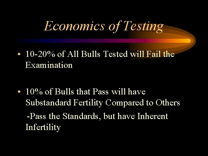 Bull Breeding Soundness Evaluation Thanks to Dr Rod