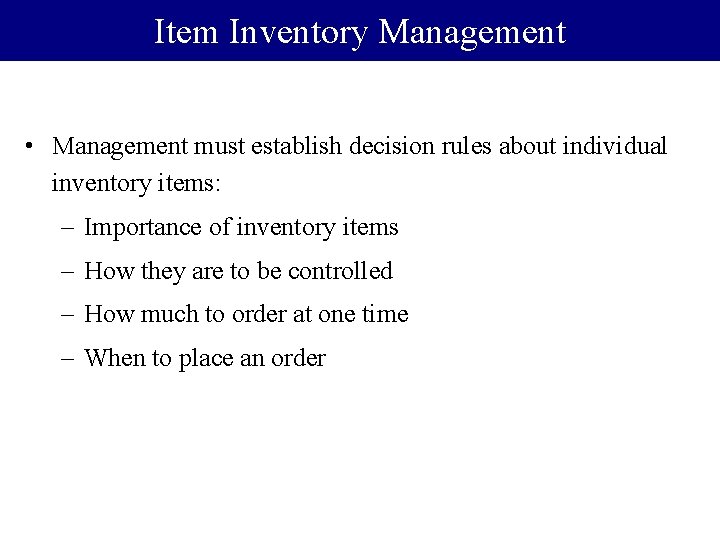 Lecture 21 Inventory Fundamentals Books Introduction to Materials
