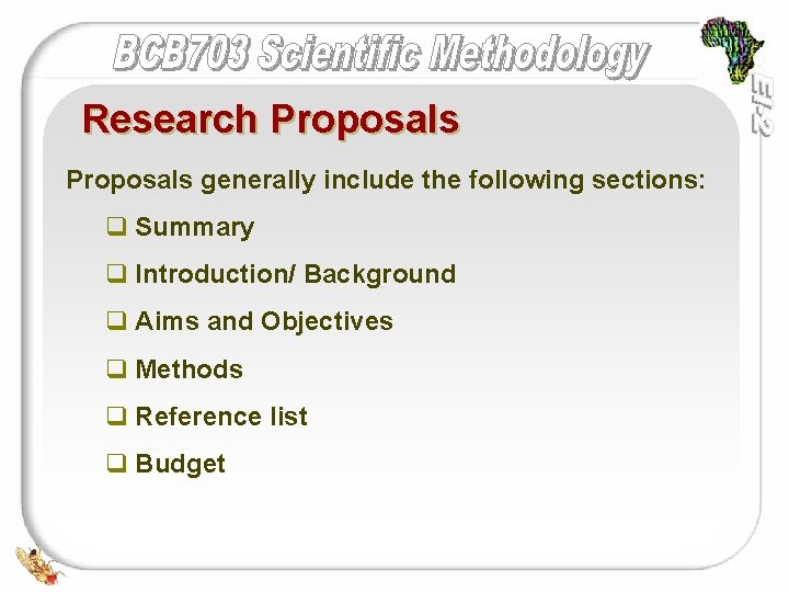 How to Write a Research Proposal Vanessa Couldridge