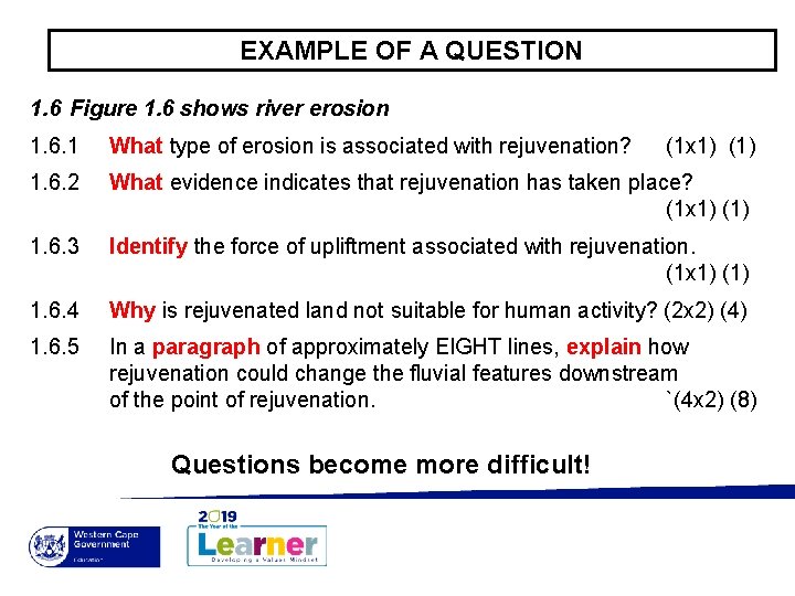Grade 12 GEOGRAPHY Examination preparation STRUCTURE OF PAPER