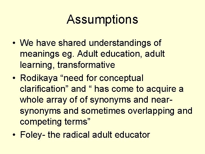 Overview of Adult Learning Principles and Methods ASPBAE