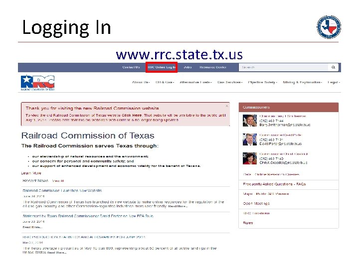 RAILROAD COMMISSION OF TEXAS How to Submit Oil