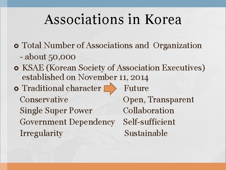 Korean Experience in Association Management November 19 th