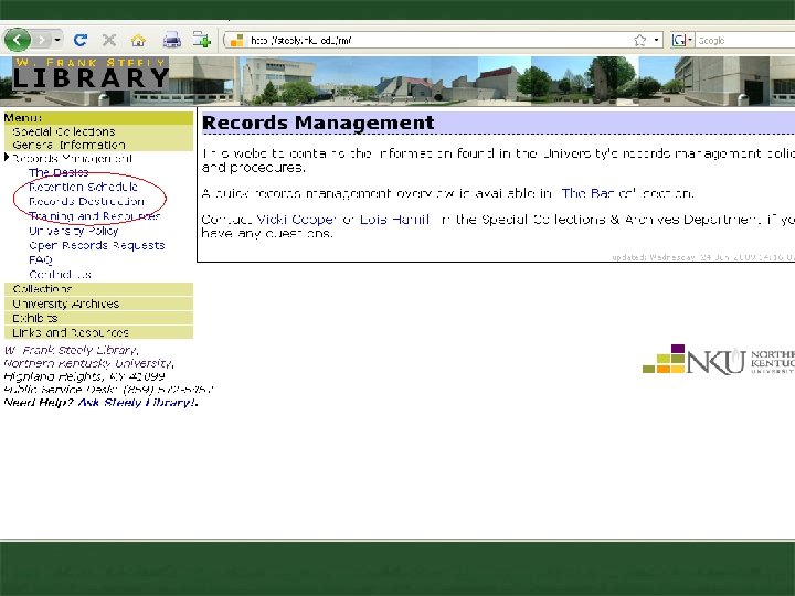 Records Management Overview Why n n n Its