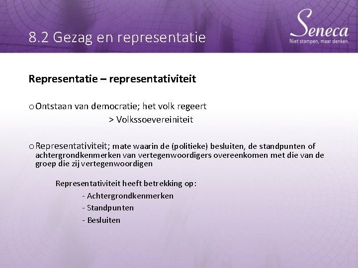 Politieke veranderingen in het verhoudingsvraagstuk HAVO Deel H