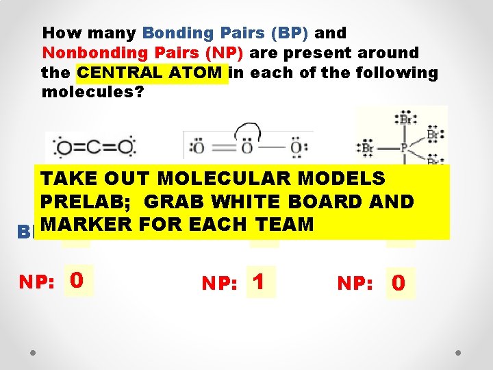 MOLECULAR SHAPES Coursebook Notes p 81 HW 10