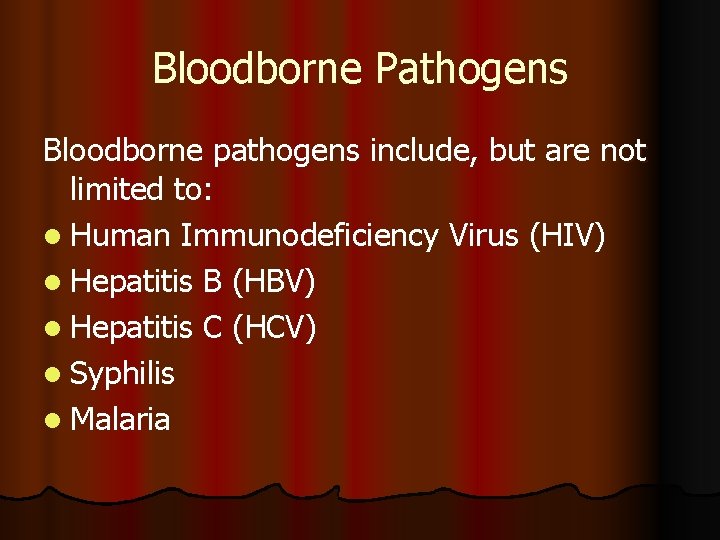 The Bloodborne Pathogen Standard An Overview The Standard