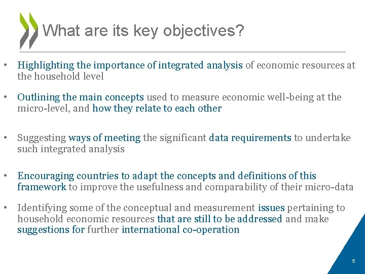 OECD FRAMEWORK FOR STATISTICS ON THE DISTRIBUTION OF