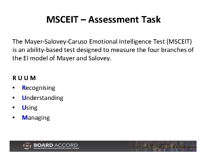 The Emotionally Intelligent Director Emotions drive people people