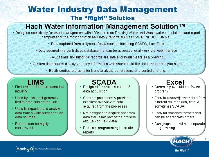Hach Water Information Management Solution WIMS Overview 1