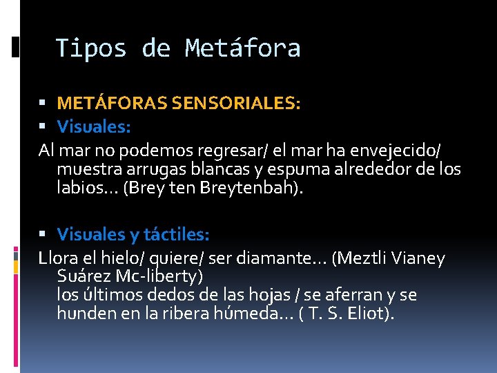 Las Figuras Literarias La Metfora Qu es una