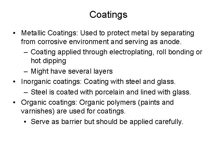 Chapter 17 Part 2 Corrosion and Degradation of