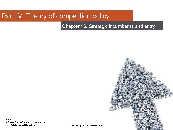 Part IV Theory of competition policy Chapter 16