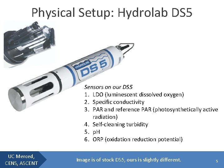NIMSAQ and Hydrolab DS 5 Overview and Applications