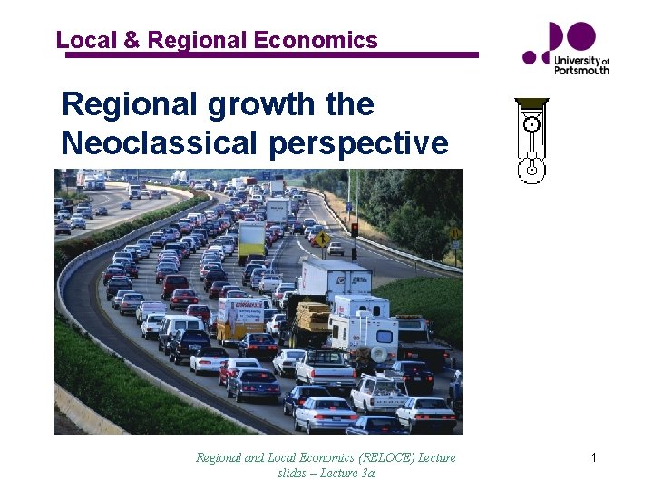Local Regional Economics Regional growth the Neoclassical perspective