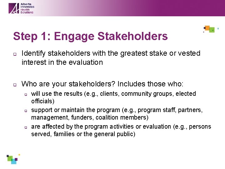 What Information Do Stakeholders Want Selecting Key Performance