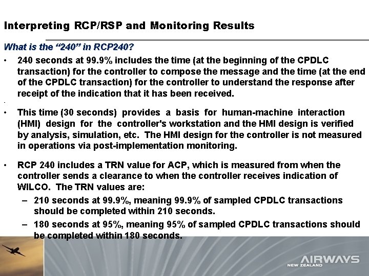 Interpreting RCPRSP and Monitoring Results PBCS Workshop Bangkok