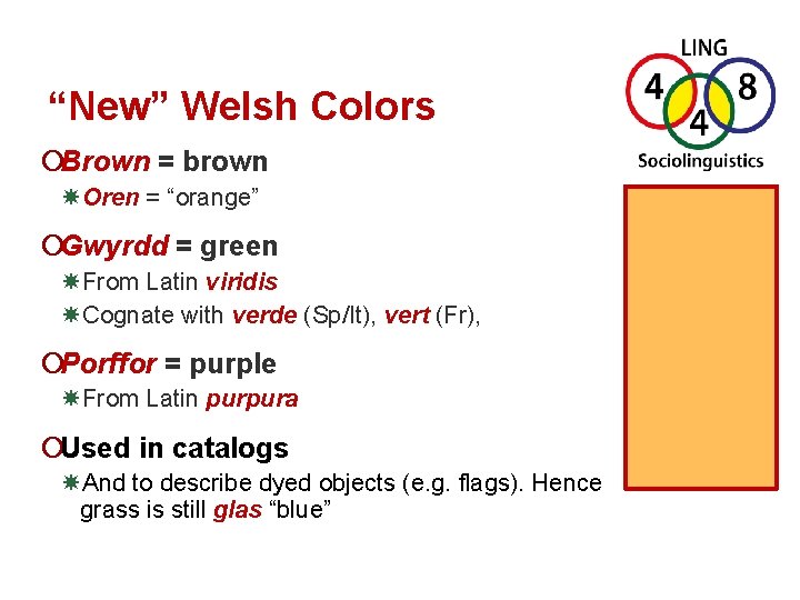 Colors Numbers and Language Class 11 B Puzzle