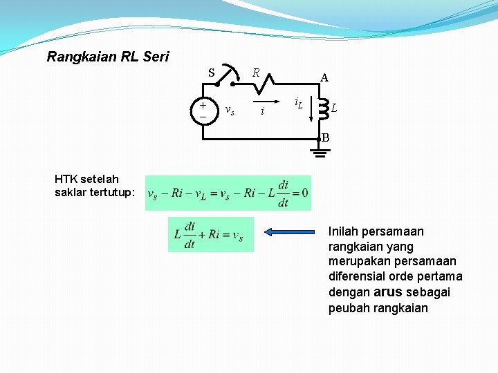 Analisis Rangkaian Listrik di Kawasan Waktu Analisis Transien
