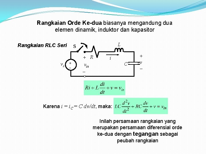 Analisis Rangkaian Listrik di Kawasan Waktu Analisis Transien