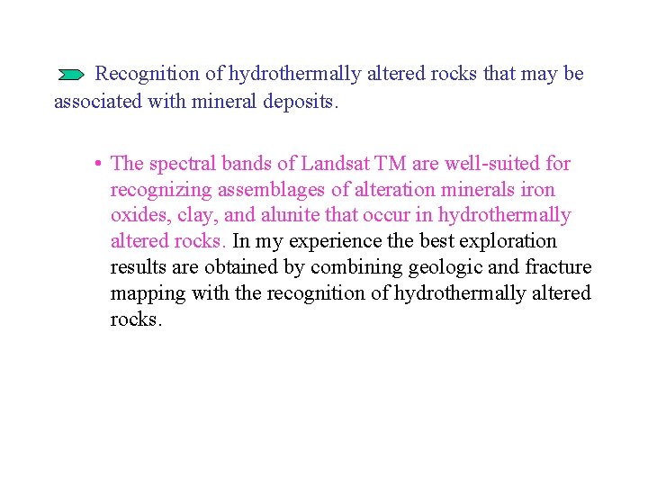 Remote Sensing for Mineral Exploration Floyd F Sabins