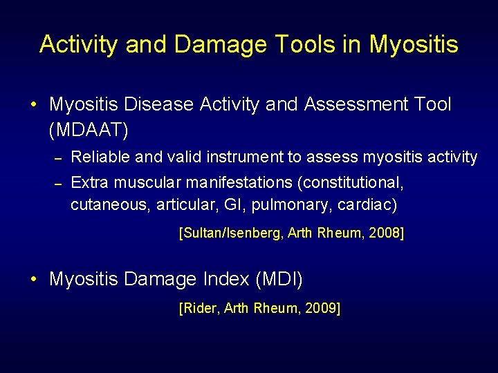 IMACS History and Development of Myositis Clinical Trials