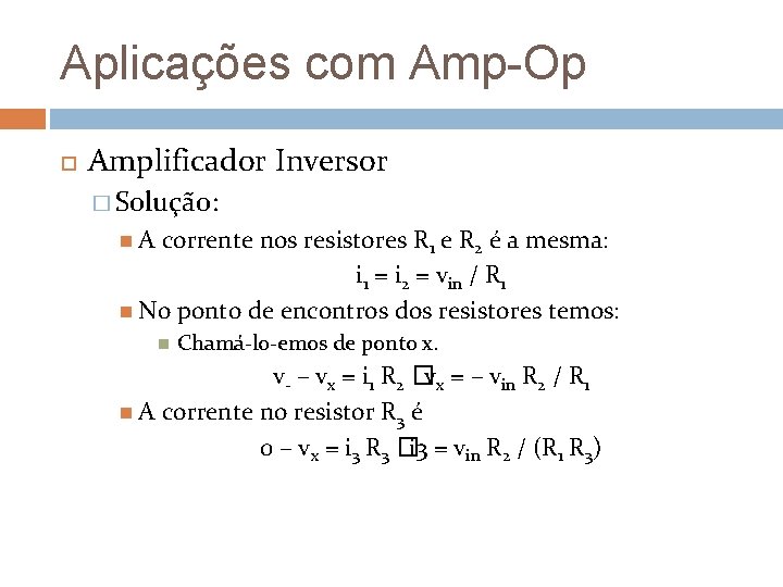 APLICAES COM AMPOP Prof Marcelo de Oliveira Rosa