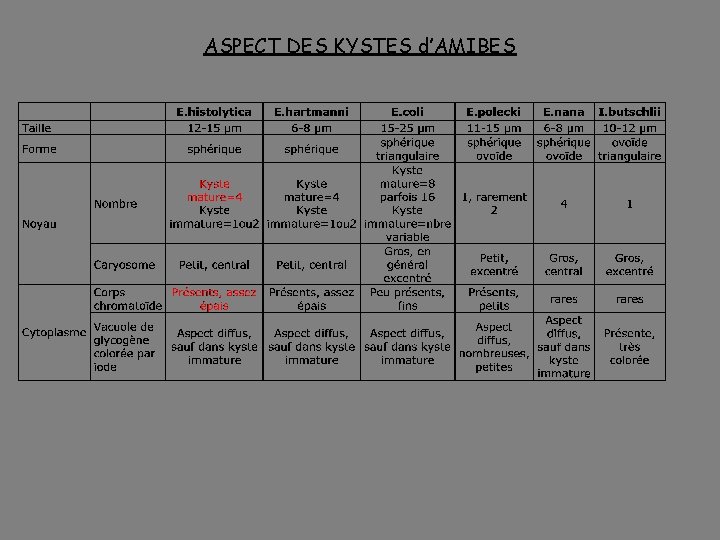 COURS DE PARASITOLOGIE DUT ABB 6 Les Filaires