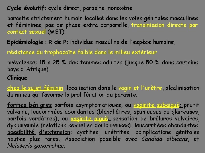 COURS DE PARASITOLOGIE DUT ABB 6 Les Filaires