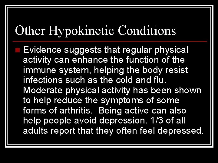 Chapter 3 Benefits of Physical Activity 1 2