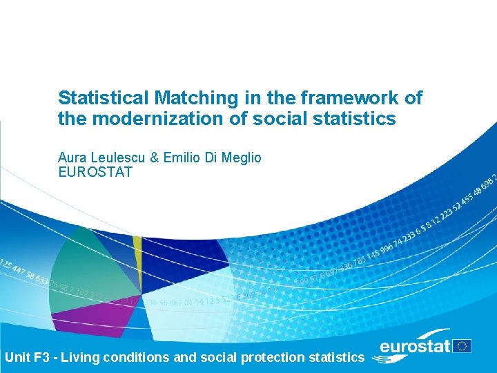 Statistical Matching in the framework of the modernization
