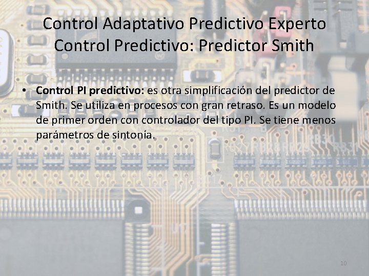 Sistemas de Control y Proceso Adaptativo Reguladores y