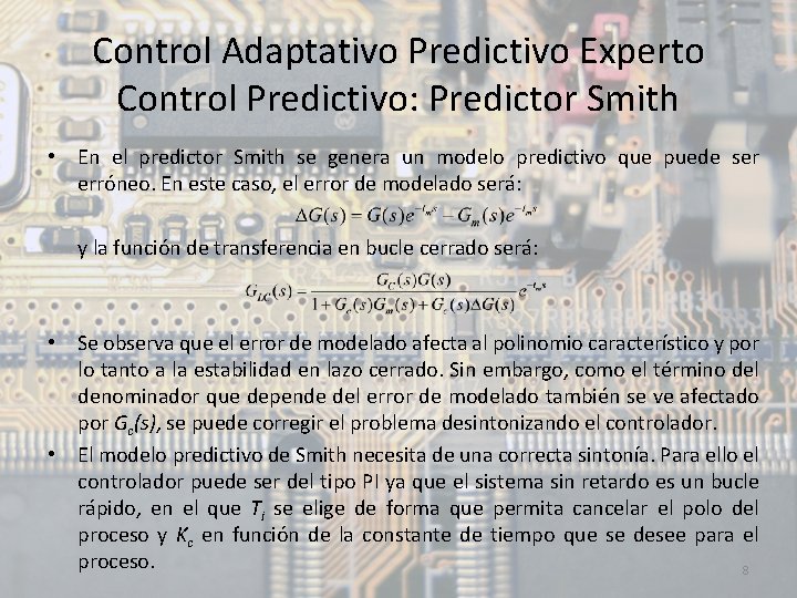 Sistemas de Control y Proceso Adaptativo Reguladores y