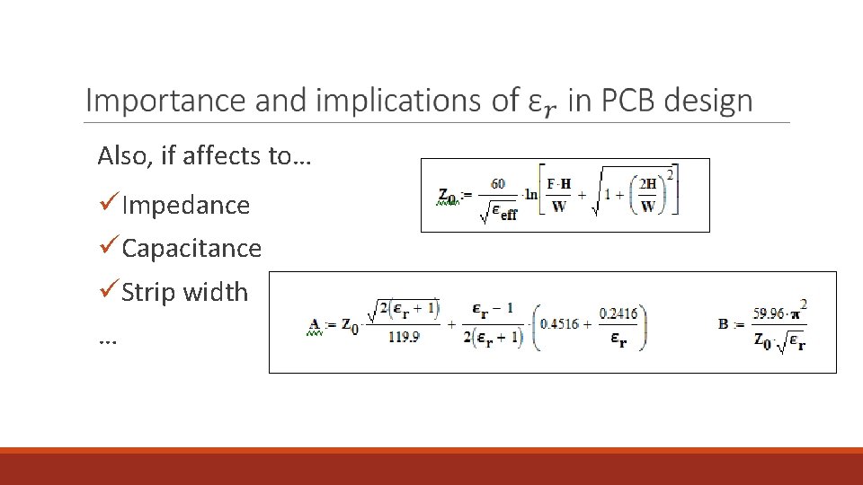 Substrate permittivity measurement for PCB Printed Technology Circuits