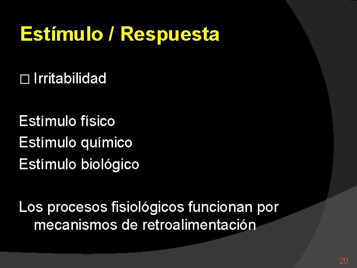 INTRODUCCIN A LA CLASE DE FISIOLOGA DE ANIMALES