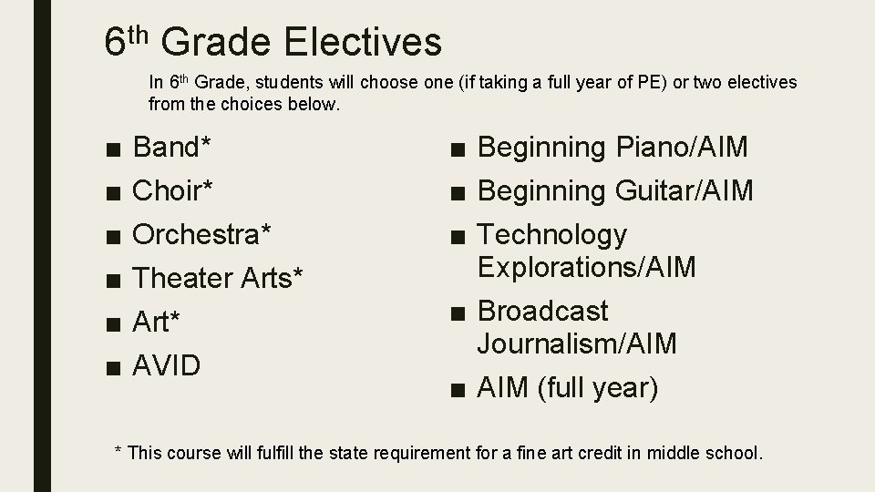 HARRIS MIDDLE SCHOOL NORTHEAST ISD Course Selection Guide