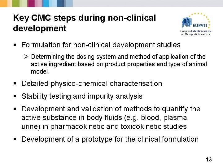European Patients Academy on Therapeutic Innovation Nonclinical development