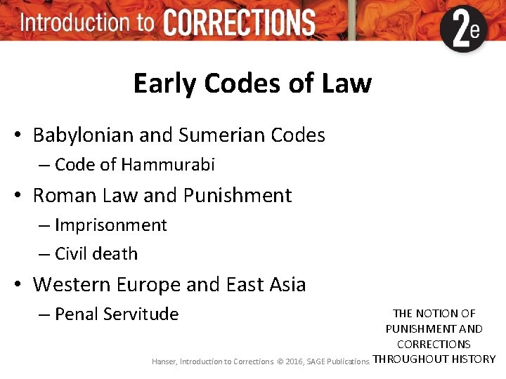 Chapter 1 Early History of Punishment and the