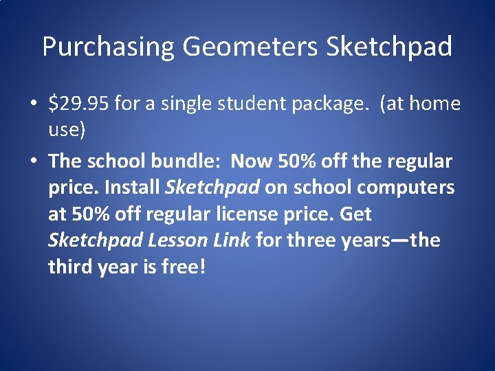 EXPLORING GEOMETERS SKETCHPAD Robbie Klink Lets make life