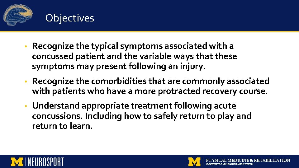 Office Management of Concussion Andrea Aagesen DO Assistant