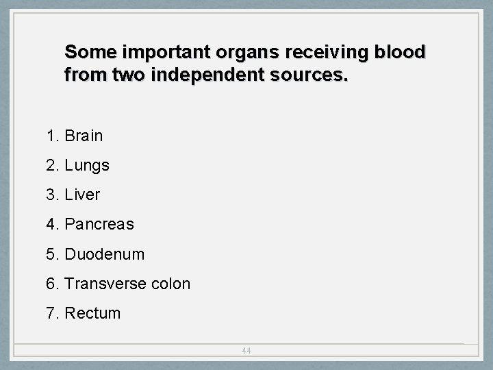 Vessel Circulation and Blood Vessels PBP Summer 2014