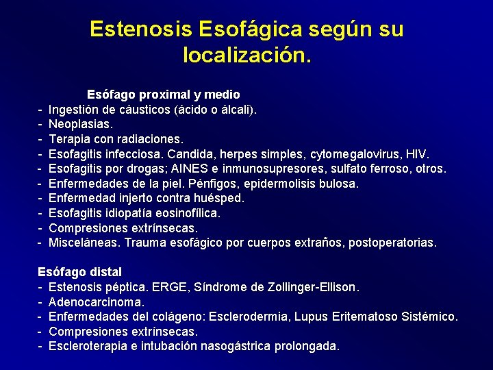 AFECCIONES MAS FRECUENTES DEL TRACTUS DIGESTIVO SUPERIOR Primera