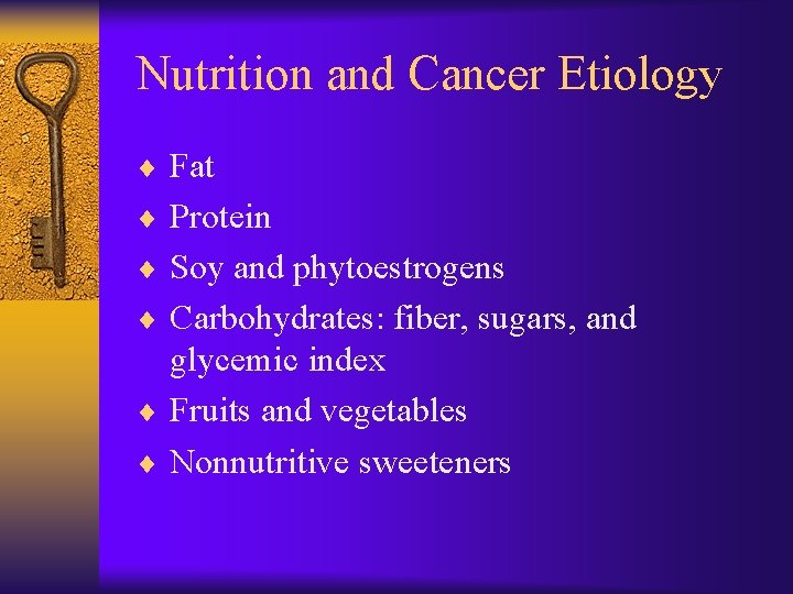 Nutrition in Cancer Prevention Nutrition in Cancer Prevention