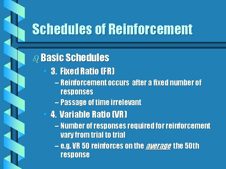 Schedules of Reinforcement Thomas G Bowers Ph D