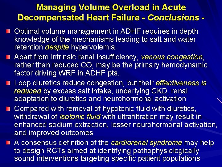 Mechanisms of Sodium and Water Retention in Heart