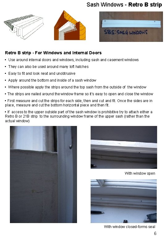 DIY Draught Busting and Secondary Glazing Warm your
