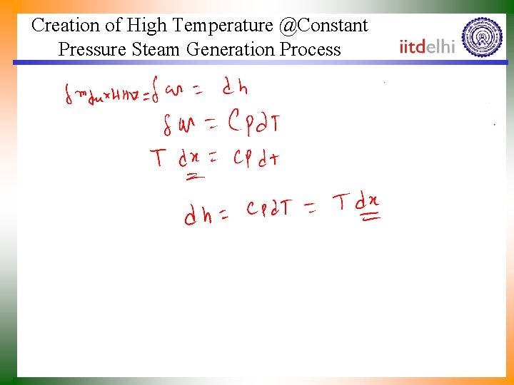 Thermodynamics of High Temperature Steam Generation in an