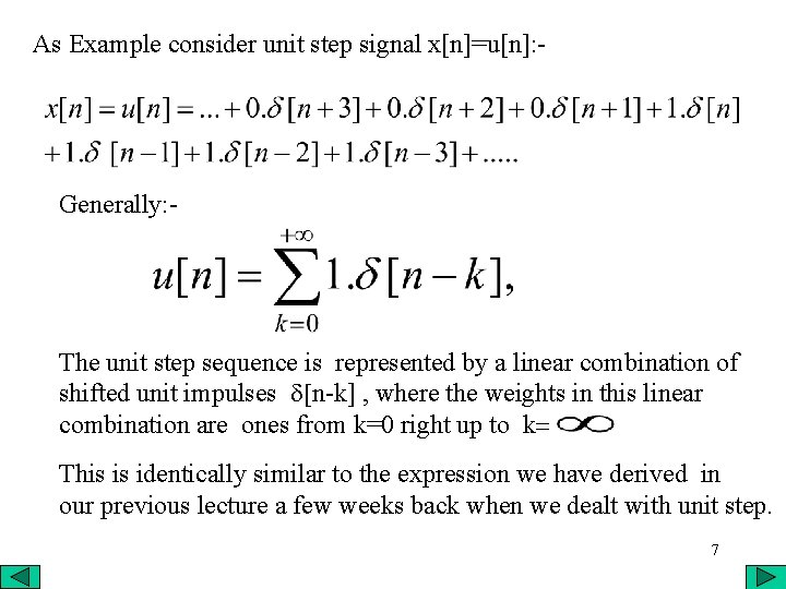 Computing the output response of LTI Systems By